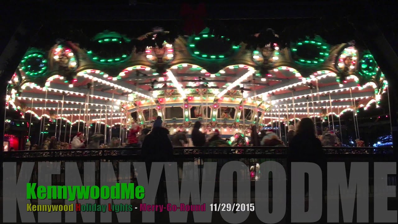 Kennywood Holiday Lights - Merry-Go-Round 11/29/2015 - YouTube