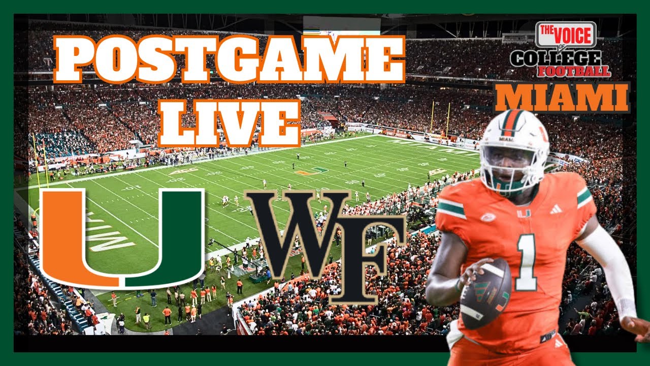 MIAMI -Wake Forest Postgame LIVE - YouTube