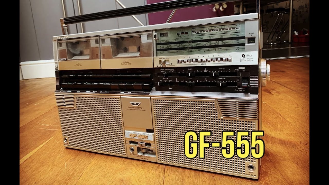Sharp GF555 Evaluation. Twin Deck Radio Cassette. Boombox Needs Repair ...
