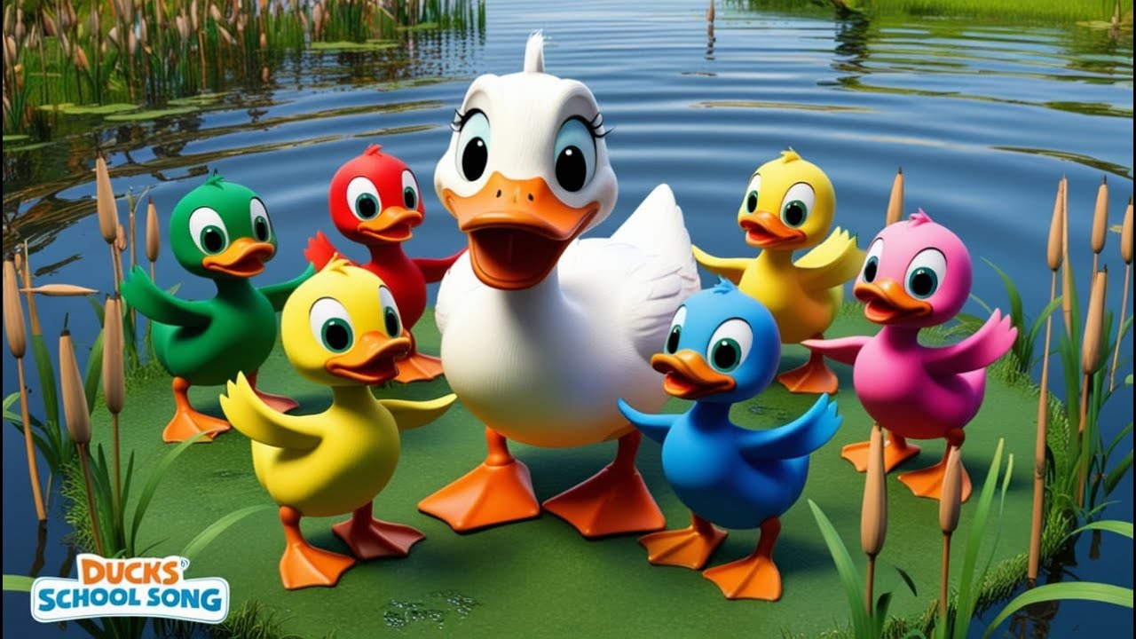 A Day in Duck School | Duck School | Duck Song | Animal Friends | Kids ...