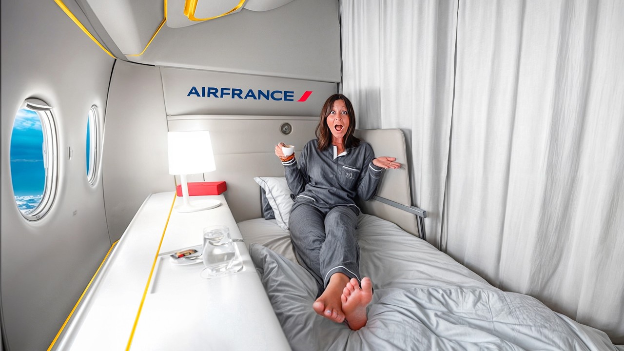 Flying Solo in Air France First Class :) - YouTube