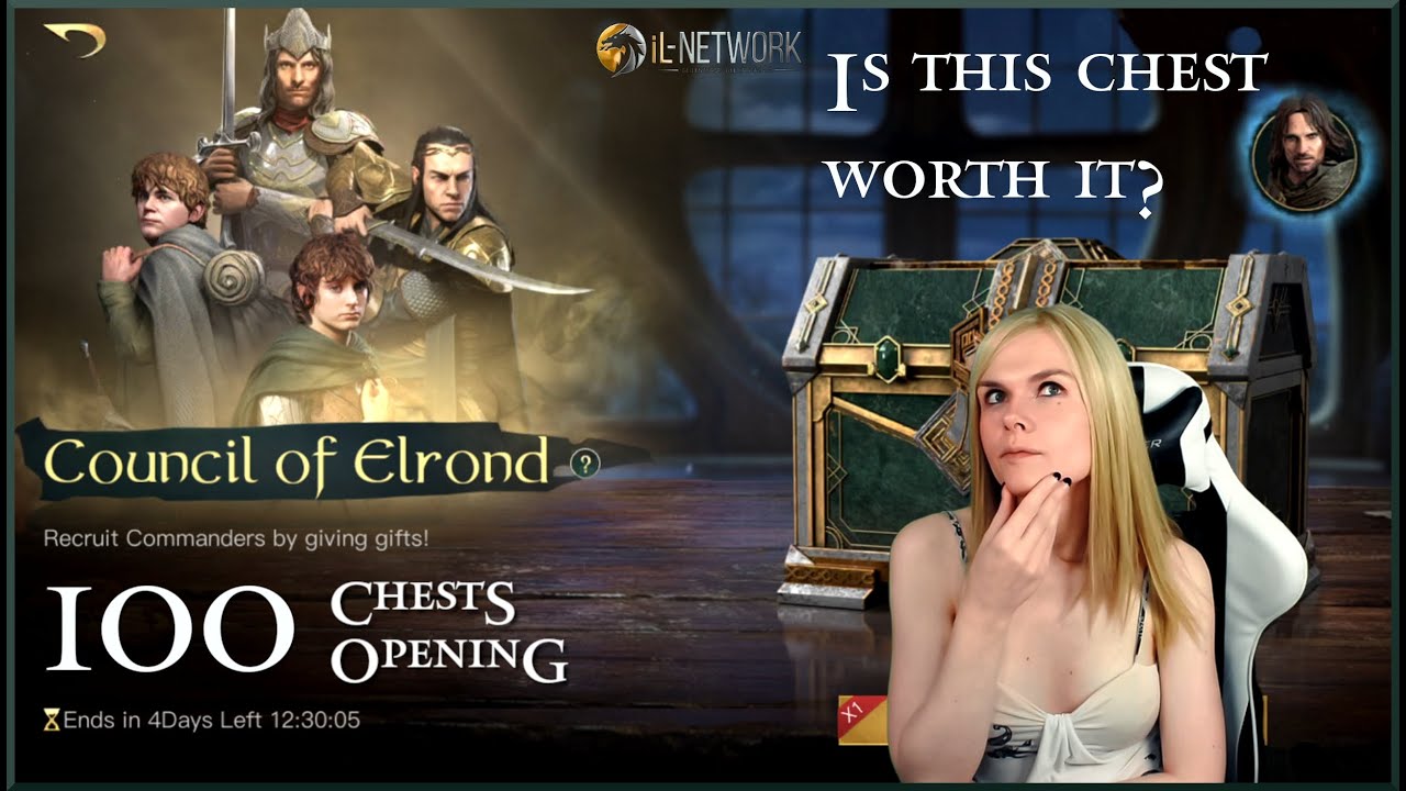 100 Mathom Chests Opening "COUNCIL OF ELROND" - LOTR Rise To War [ENG ...