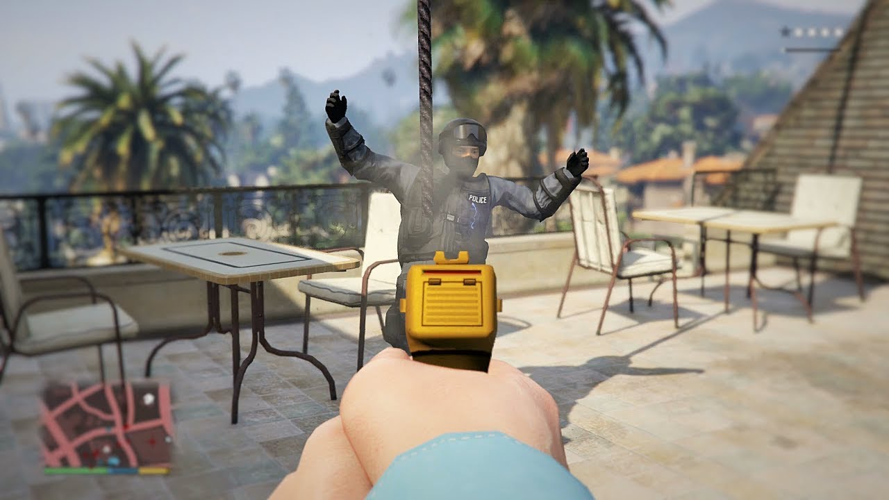 GTA 5 - Michael's Five Star RAMPAGE At The EPSILON BUILDING!! - YouTube