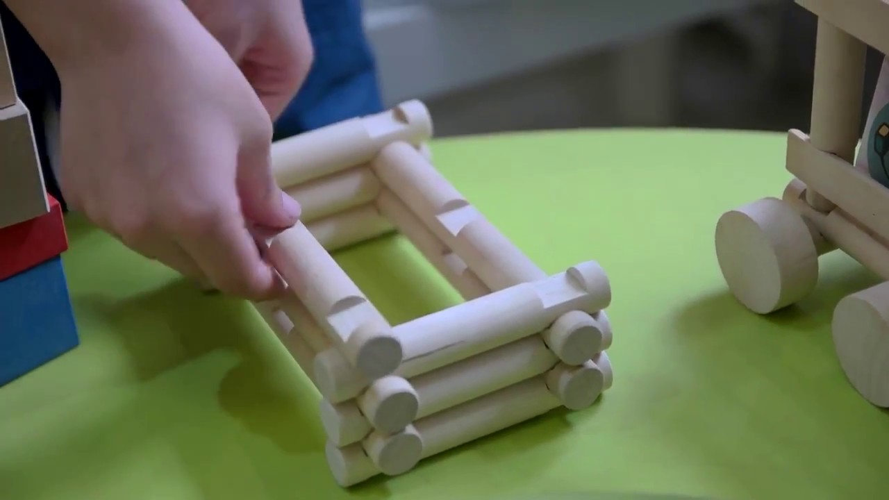 VARIS Toys wooden construction sets - YouTube