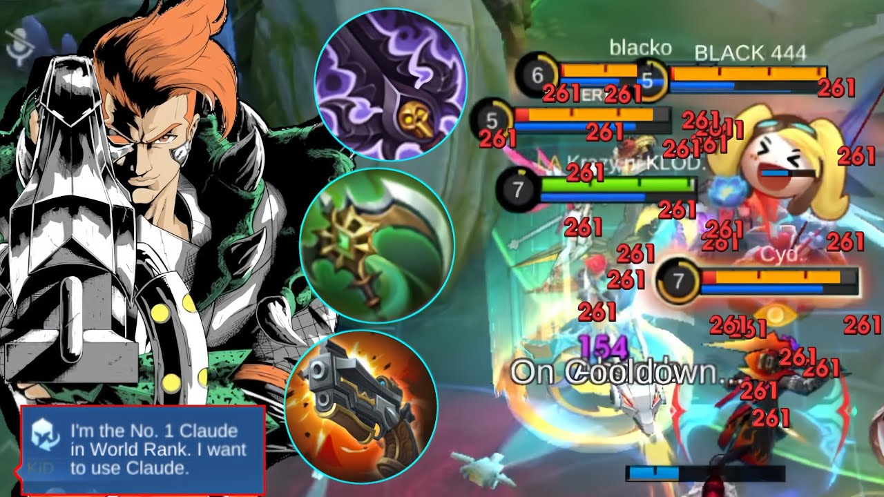 CLAUDE BEST BATTLE SPELL AND BUILD FOR BEGINNERS! TOP GLOBAL CLAUDE ...