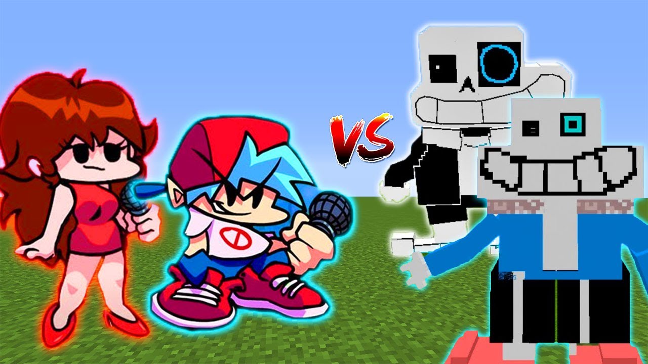 Friday Night Funkin' vs. Saneees | Minecraft (LOL!) - YouTube