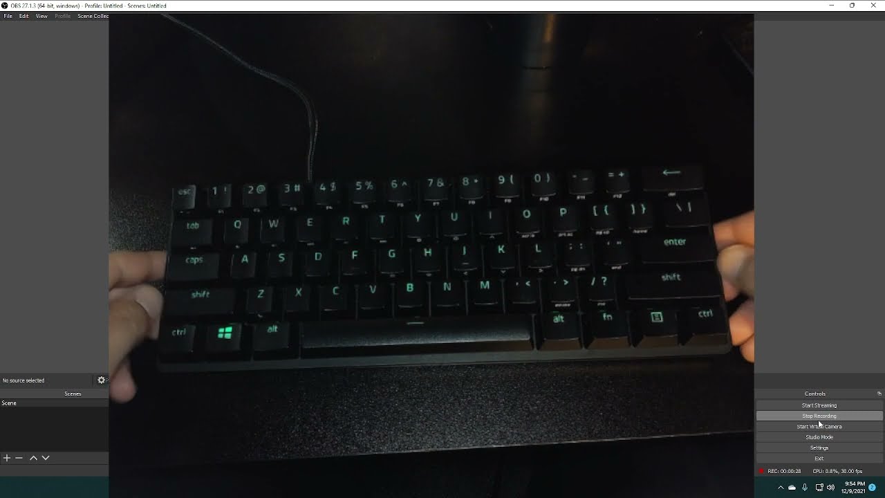 Razer Huntsman mini (easy rgb color changes) - YouTube