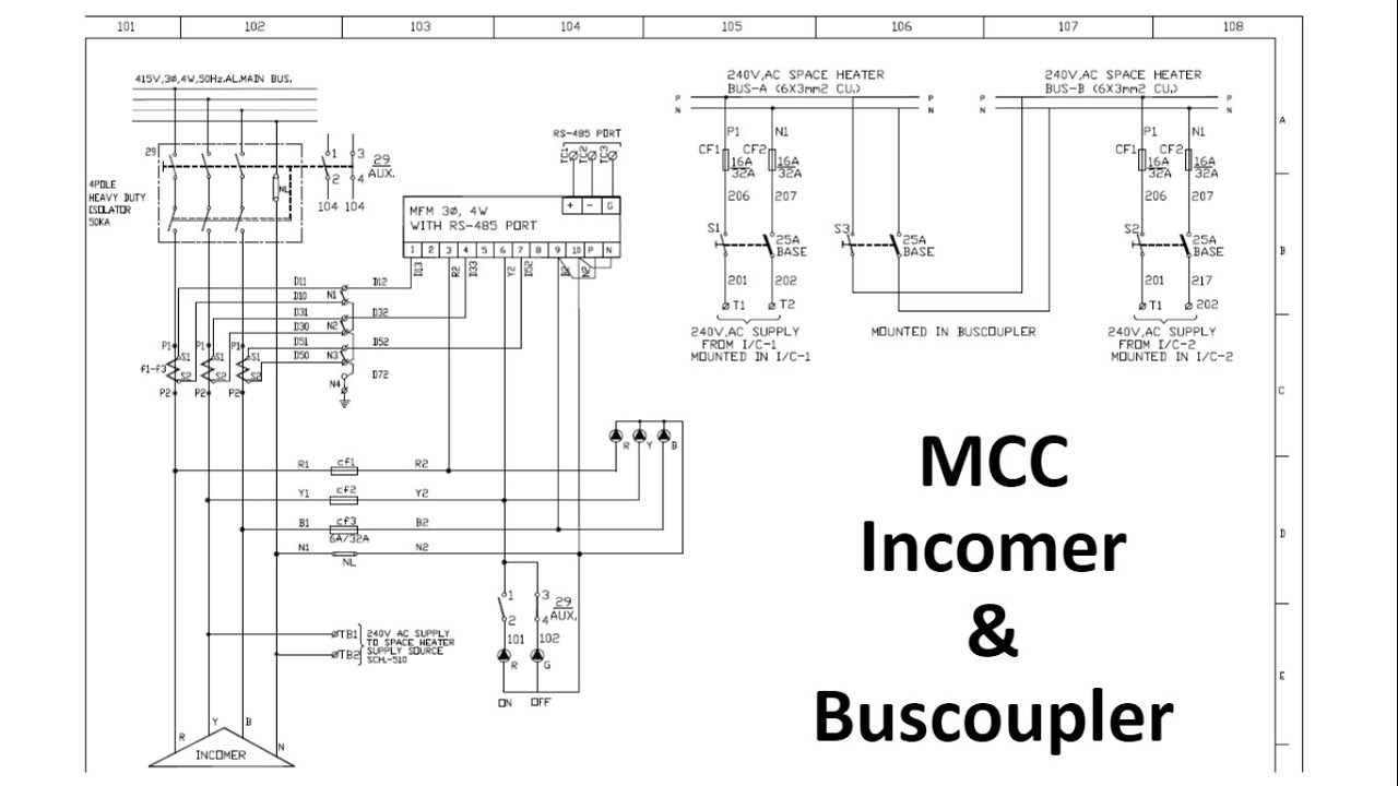 How to read Electrical Drawing or Scheme (Part-2) || Incomer ...