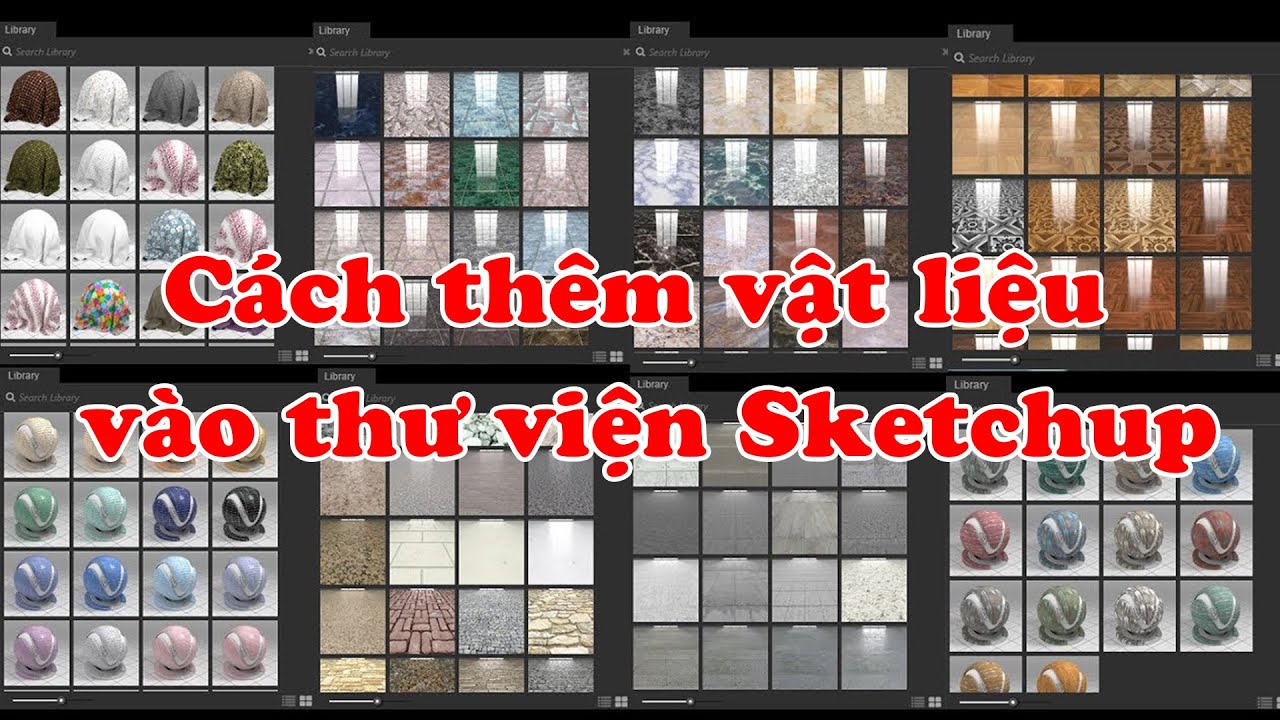 Hướng Dẫn Thêm Vật Liệu Vào Thư Viện Của Sketchup Tự Học Sketchup A Z Youtube
