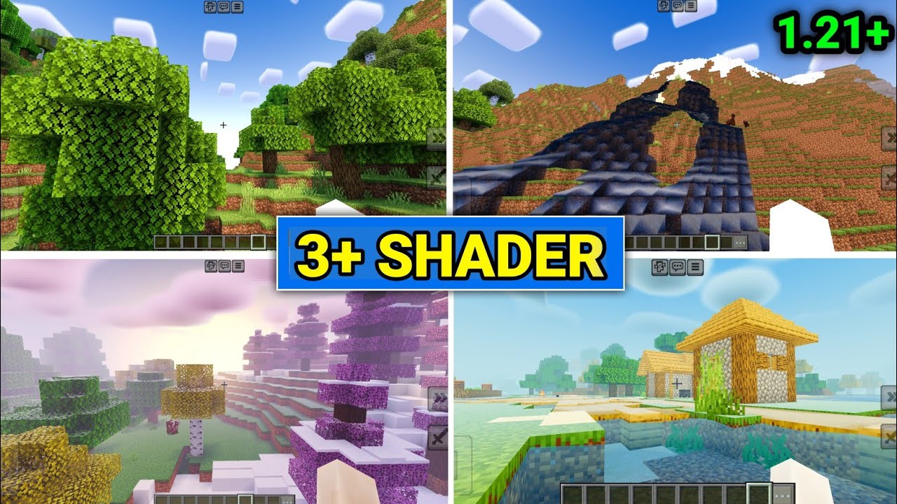 Top 3+ Best RTX Shader For Minecraft PE 1.21+ | Best New Shader For MCPE Low End Device | 2GB ...