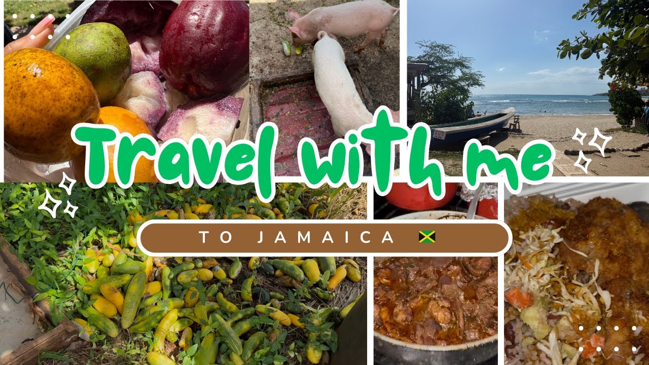 JAMAICA VLOG | country living | + food & beach - YouTube