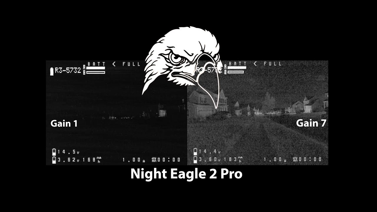 Night Eagle 2 Pro - Settings (Gain 1 to 9) - No FPV Flight - YouTube