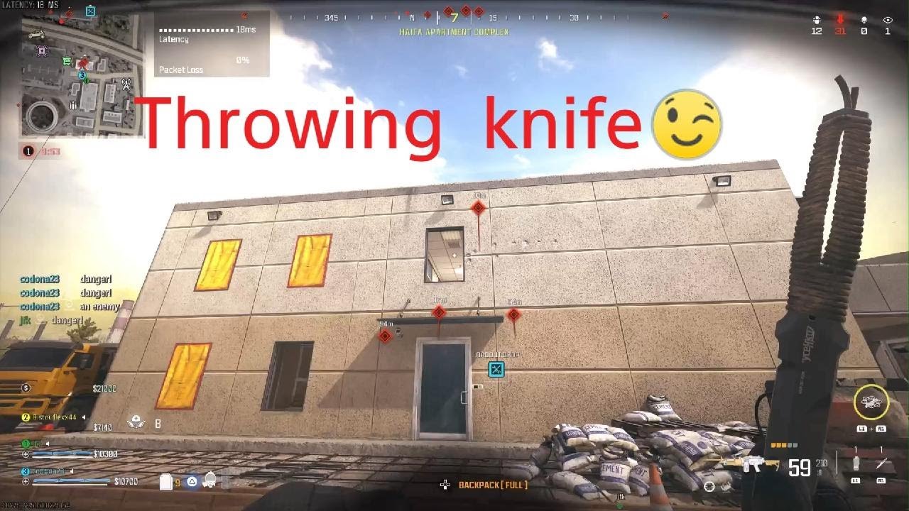 Call of Duty_throwing knife through window - YouTube