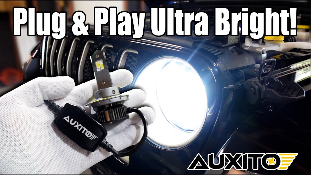 LED Headlight Install Jeep Wrangler JLU | Auxito LED - YouTube