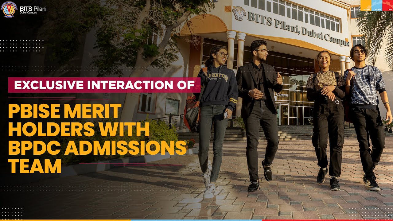 Exclusive interaction of PBISE Merit Holders with BPDC Admissions Team ...