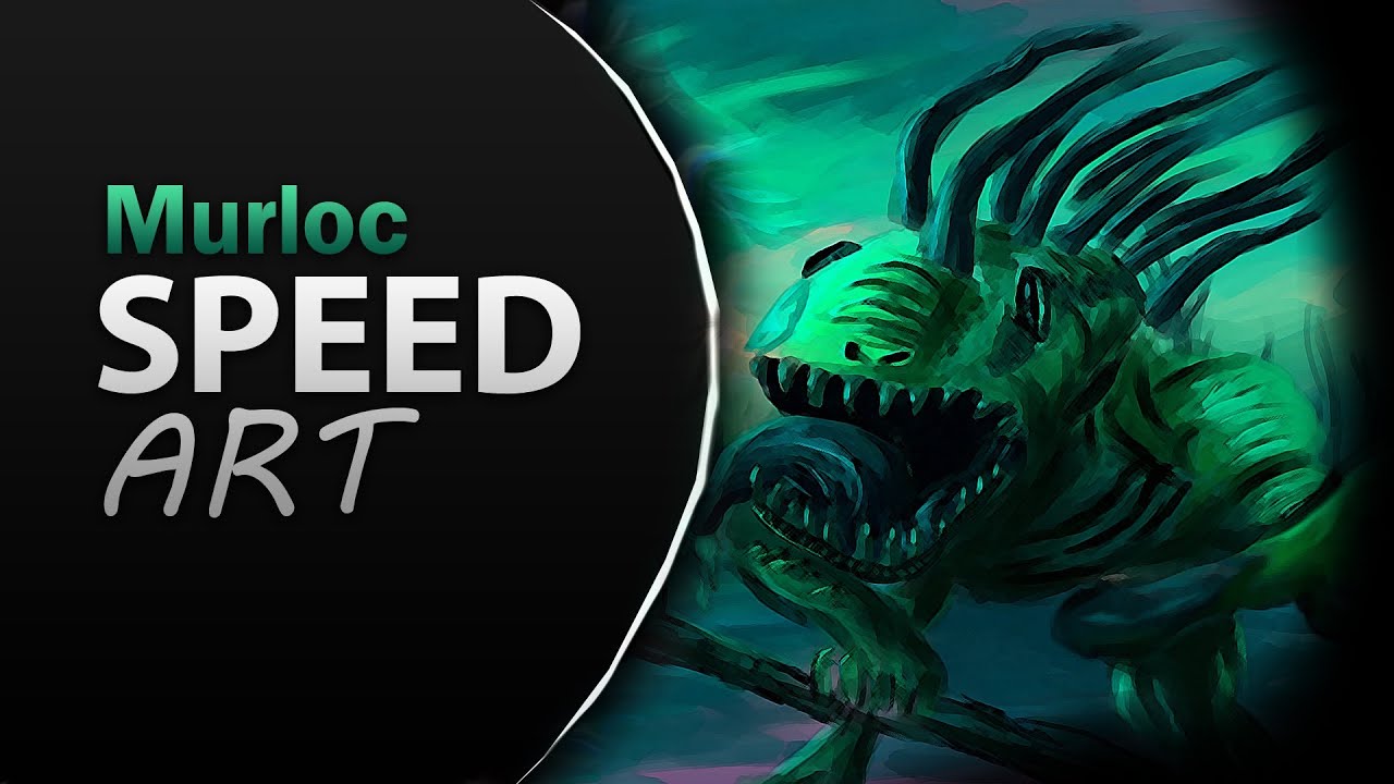 FrostwindzDrawing | Murloc | World of Warcraft Speed Art - YouTube