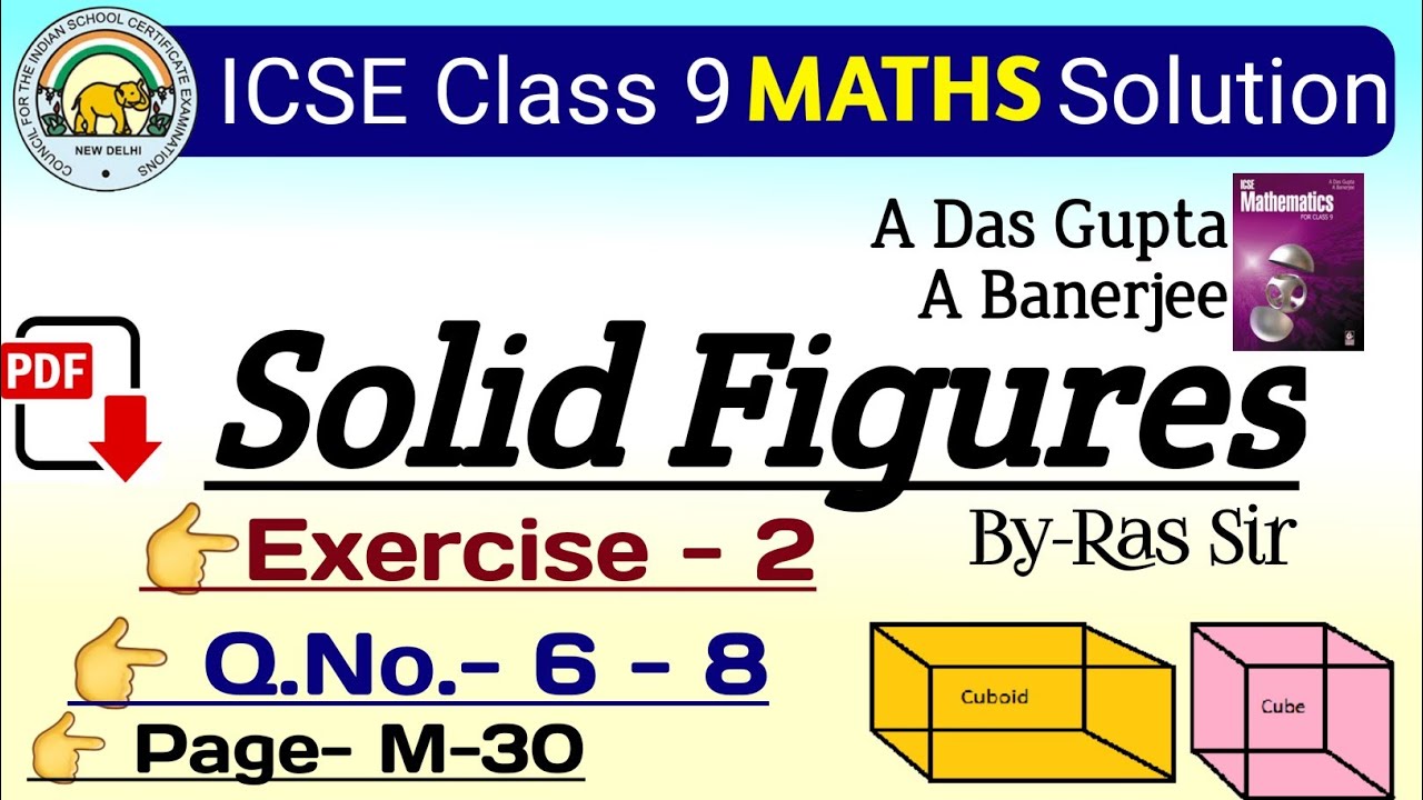 Class 9 Solid Figure | Solid figure class 9 icse | Mensuration ...