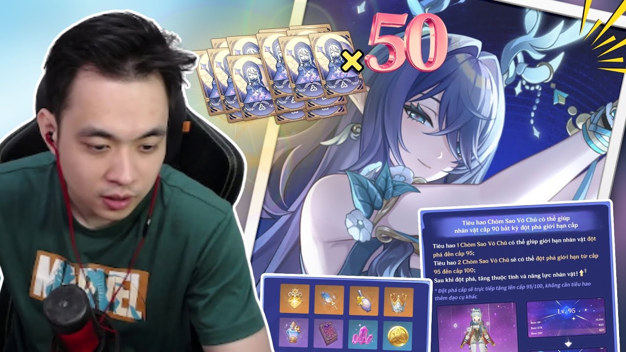 Test Lauma, nâng LV100 và GA 50 thẻ tháng - Genshin Impact - YouTube