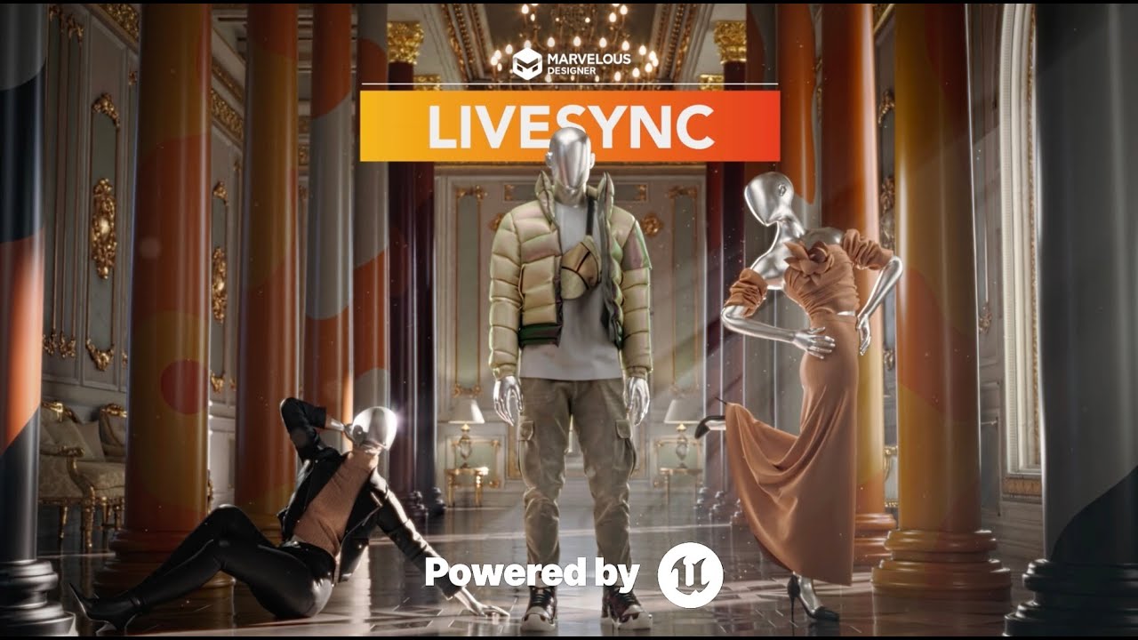 Marvelous Designer LiveSync x Unreal Engine - YouTube