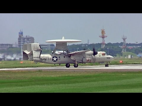 E-2C Hawkeye VAW-115 Liberty Bells(NF602) NAF Atsugi May 20, 2015 - YouTube