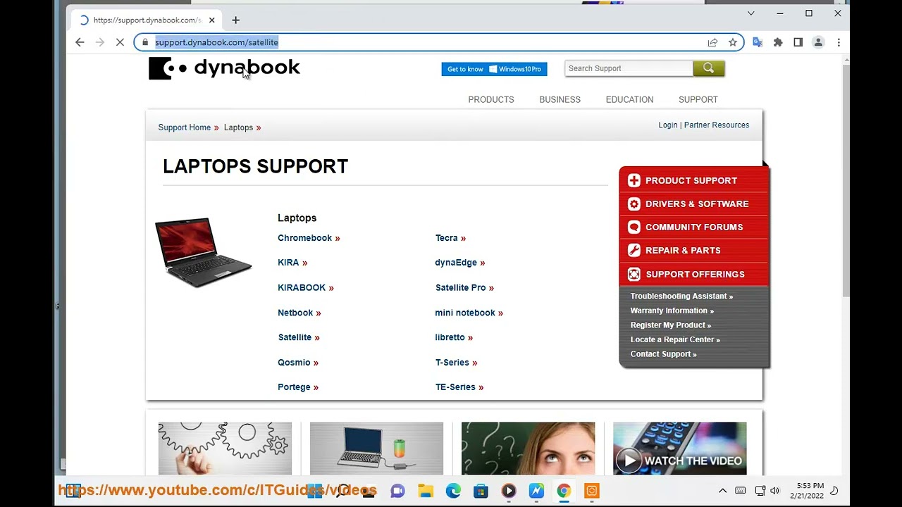 Download & Update Toshiba Satellite laptop Drivers in Windows - YouTube
