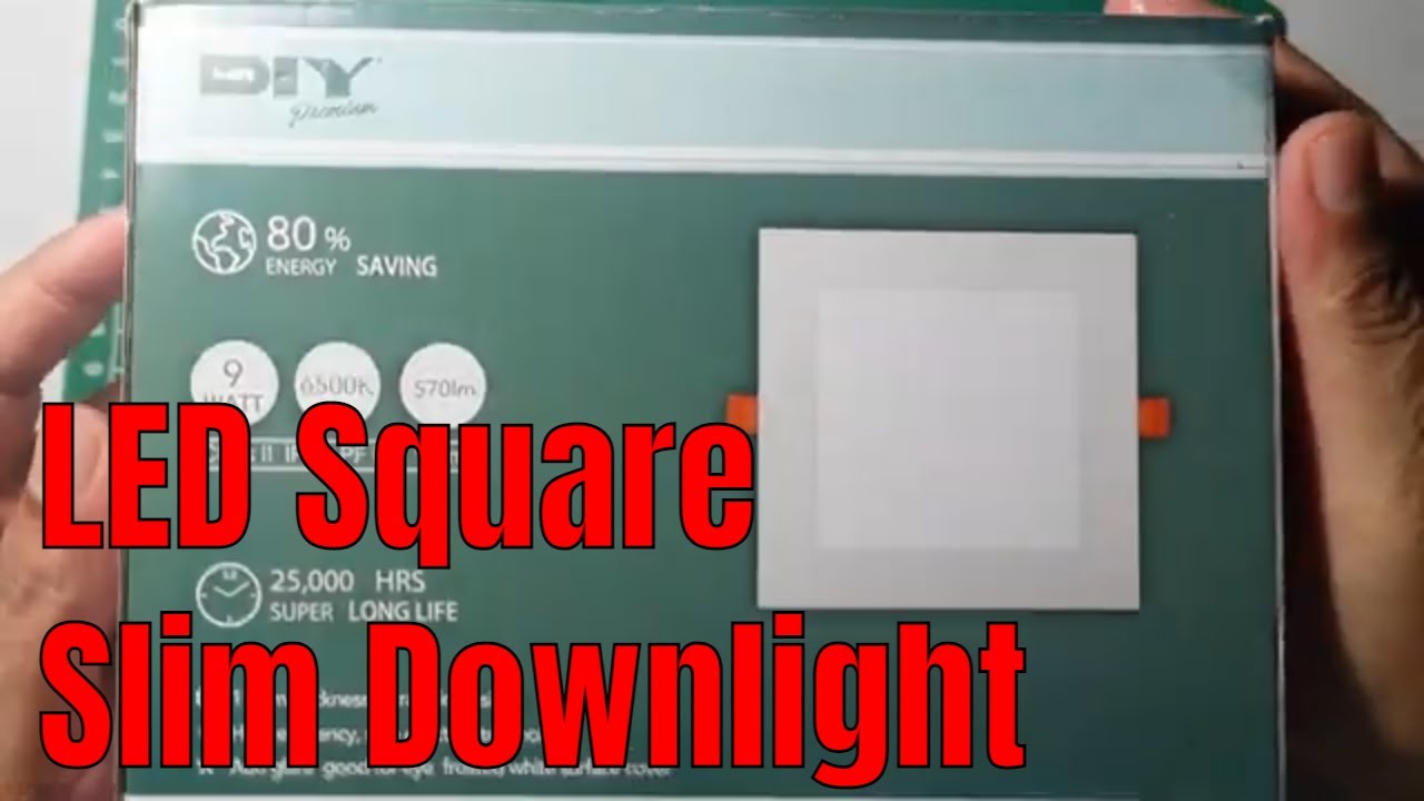 LED Square Slim Downlight - YouTube