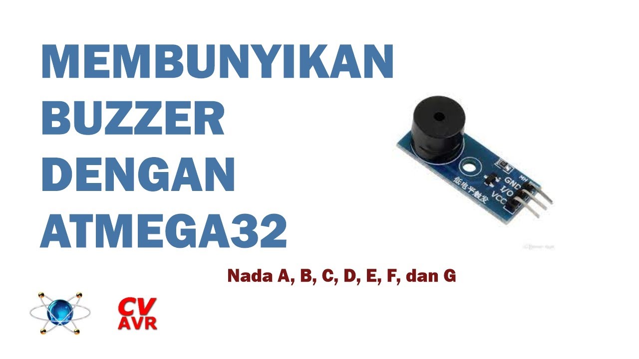 Membunyikan Buzzer dengan Atmega32 - YouTube