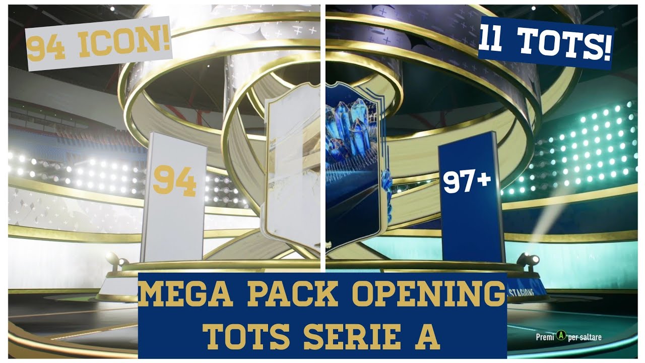 97+ TOTS e 94 ICON PRIME IN A PACK! 11 TOTS! MEGA TOTS Serie A Pack ...