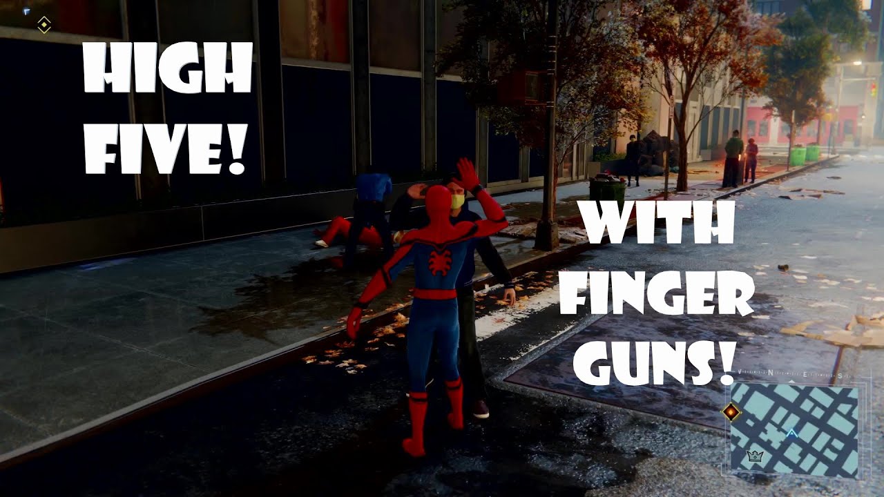High Five! With Finger Guns! (Marvel's Spider-Man) - YouTube