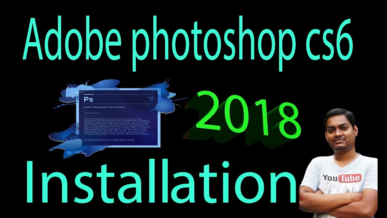 How to install adobe Photoshop cs6 - YouTube