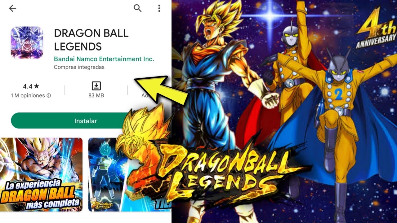 😱 Como DESCARGAR Dragon Ball Legends En Español Para Android Fácil Y ...