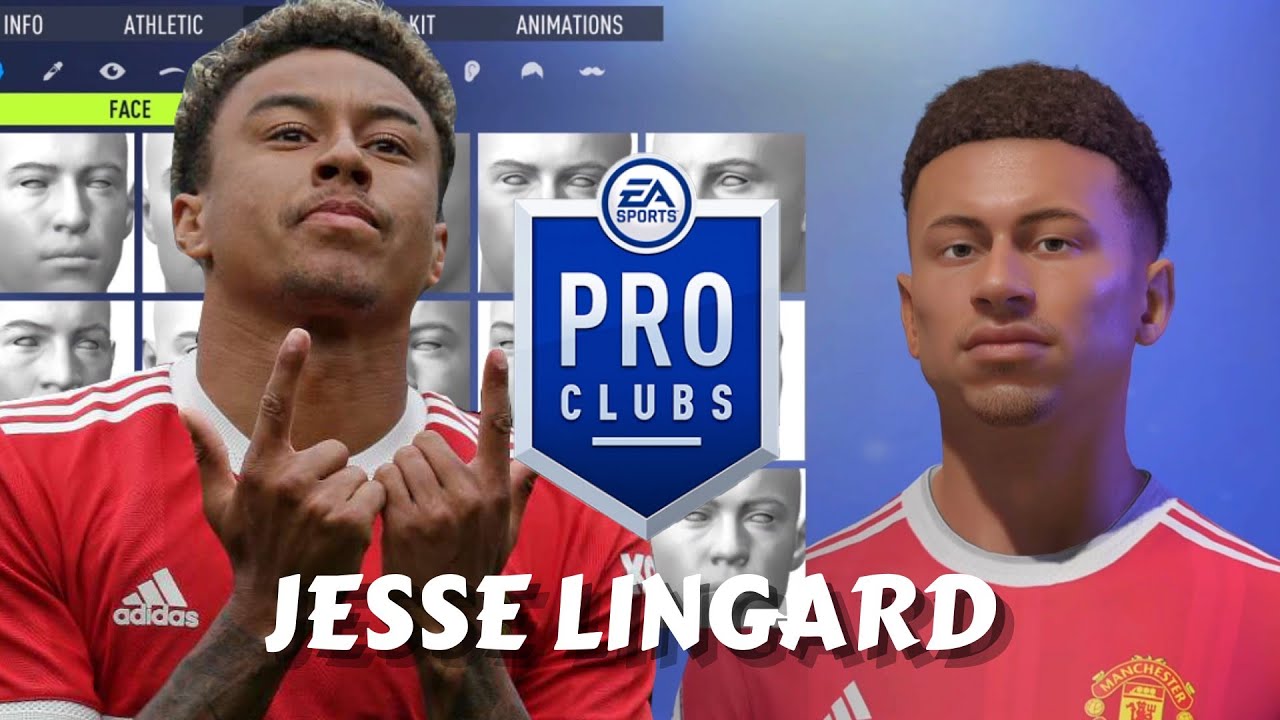 FIFA 22 Jesse Lingard Pro Clubs Creation - YouTube