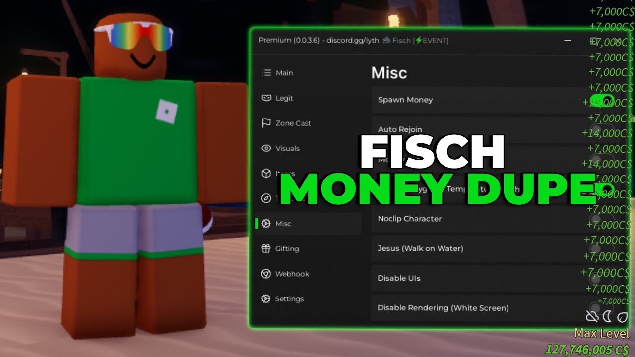 NEW Fisch MONEY DUPE SCRIPT! (WORKING 2025) (EASY $800M) - YouTube