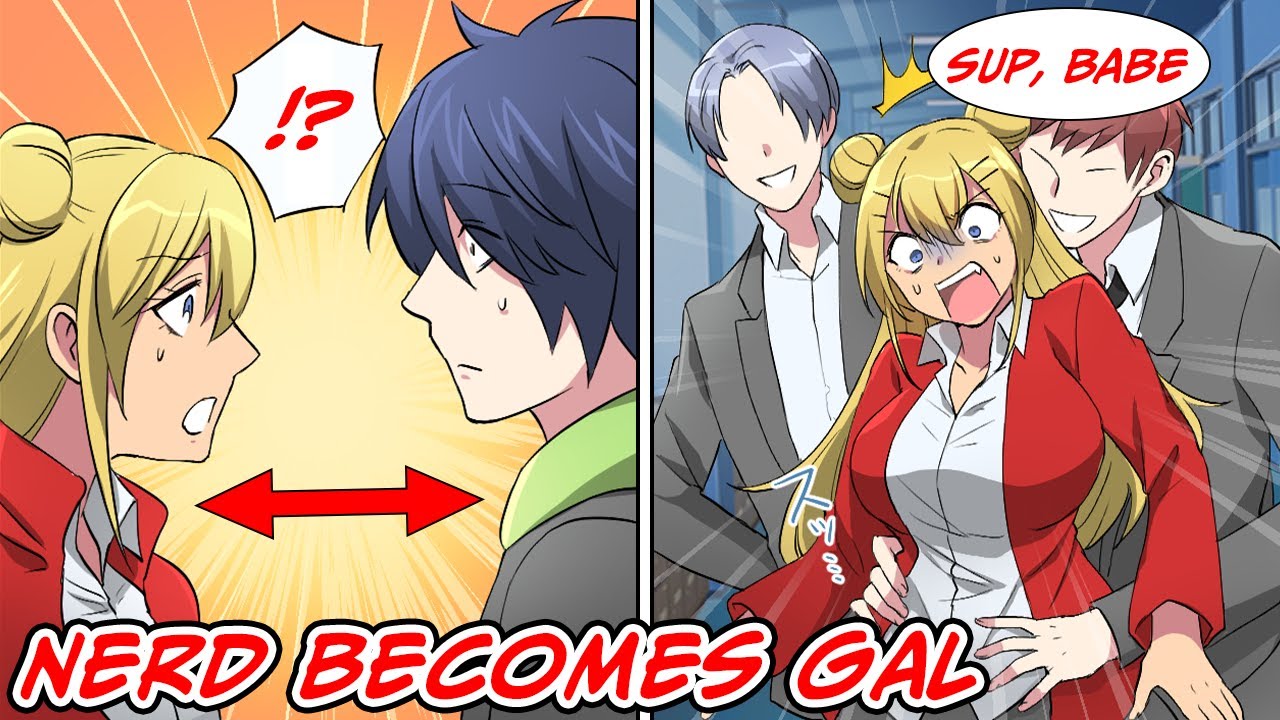 What happens when a nerd switches body with a sleazy girl? [Manga Dub] - YouTube