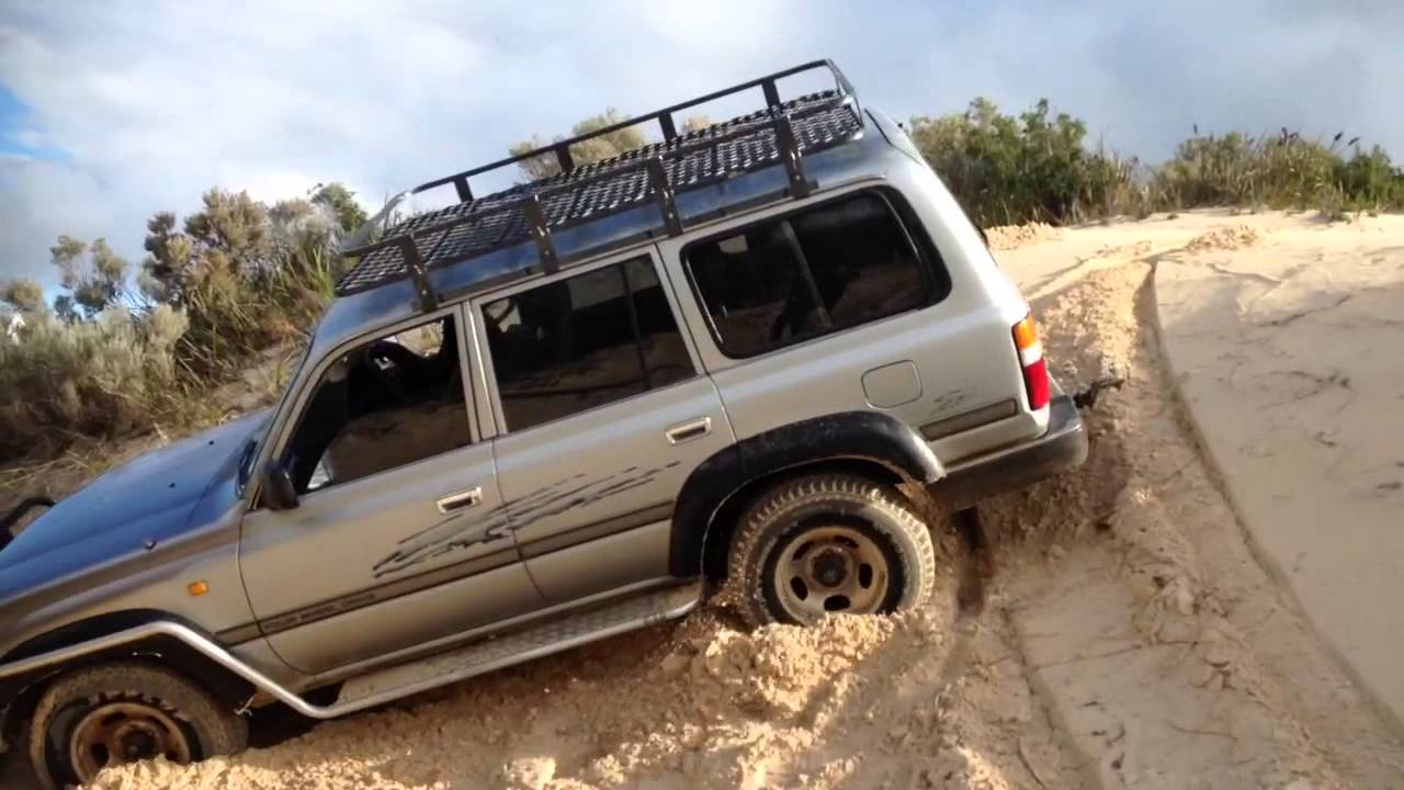 4wd 80 series. Recovery from a bogged situation - YouTube