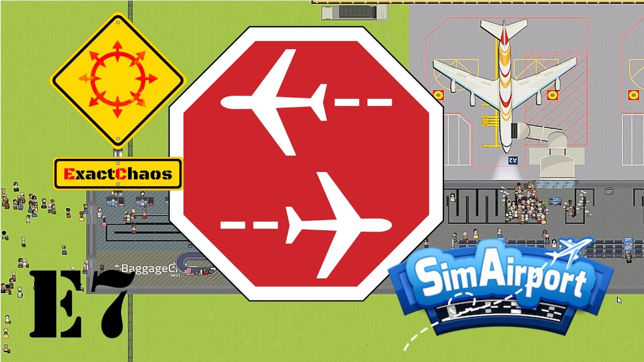 Sim Airport - Let's Play #7 - Trample in the Security Queue and Gate ...