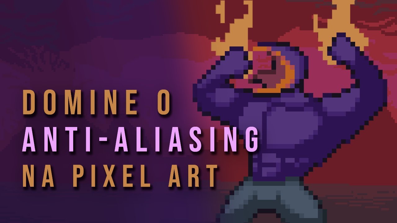 Como fazer anti-aliasing (tutorial pixel art) - YouTube
