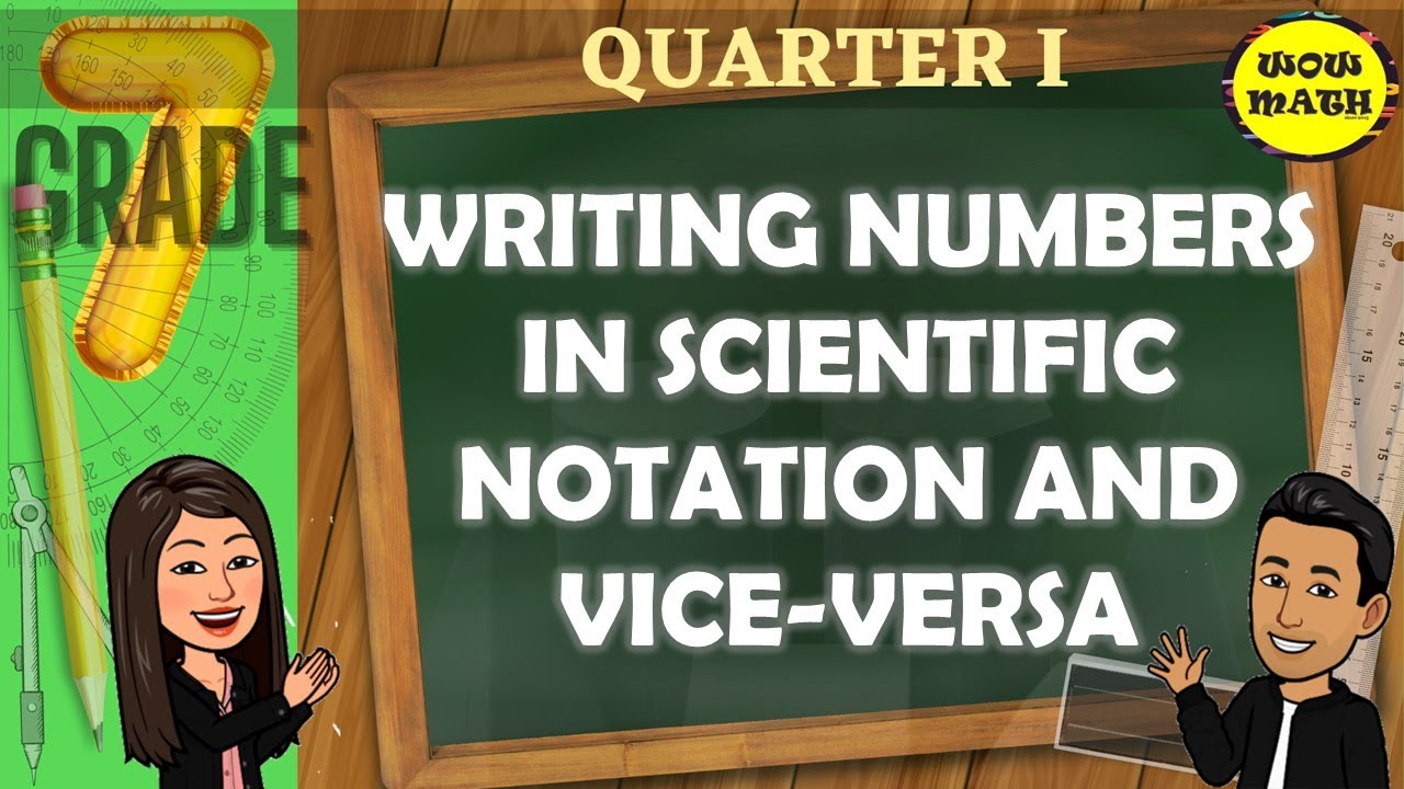 WRITING NUMBERS IN SCIENTIFIC NOTATION AND VICE VERSA GRADE 7 WRITING NUMBERS IN SCIENTIFIC NOTATION AND VICE VERSA GRADE 7