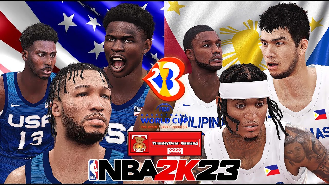 FIBA World Cup 2023 l USA VS Philippines l NBA 2K23 PC Gameplay - YouTube