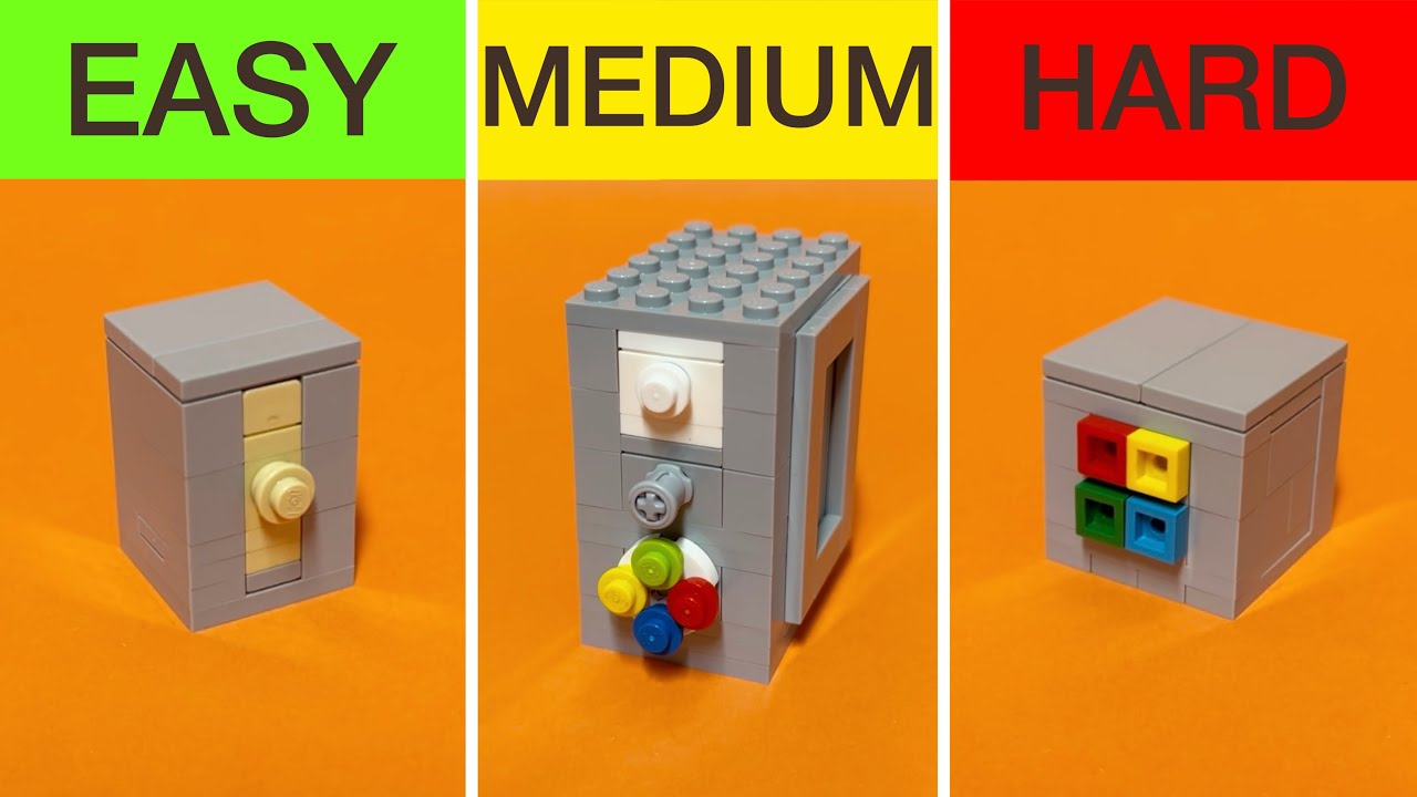 How to Build 3 Mini Lego Safe!! - YouTube