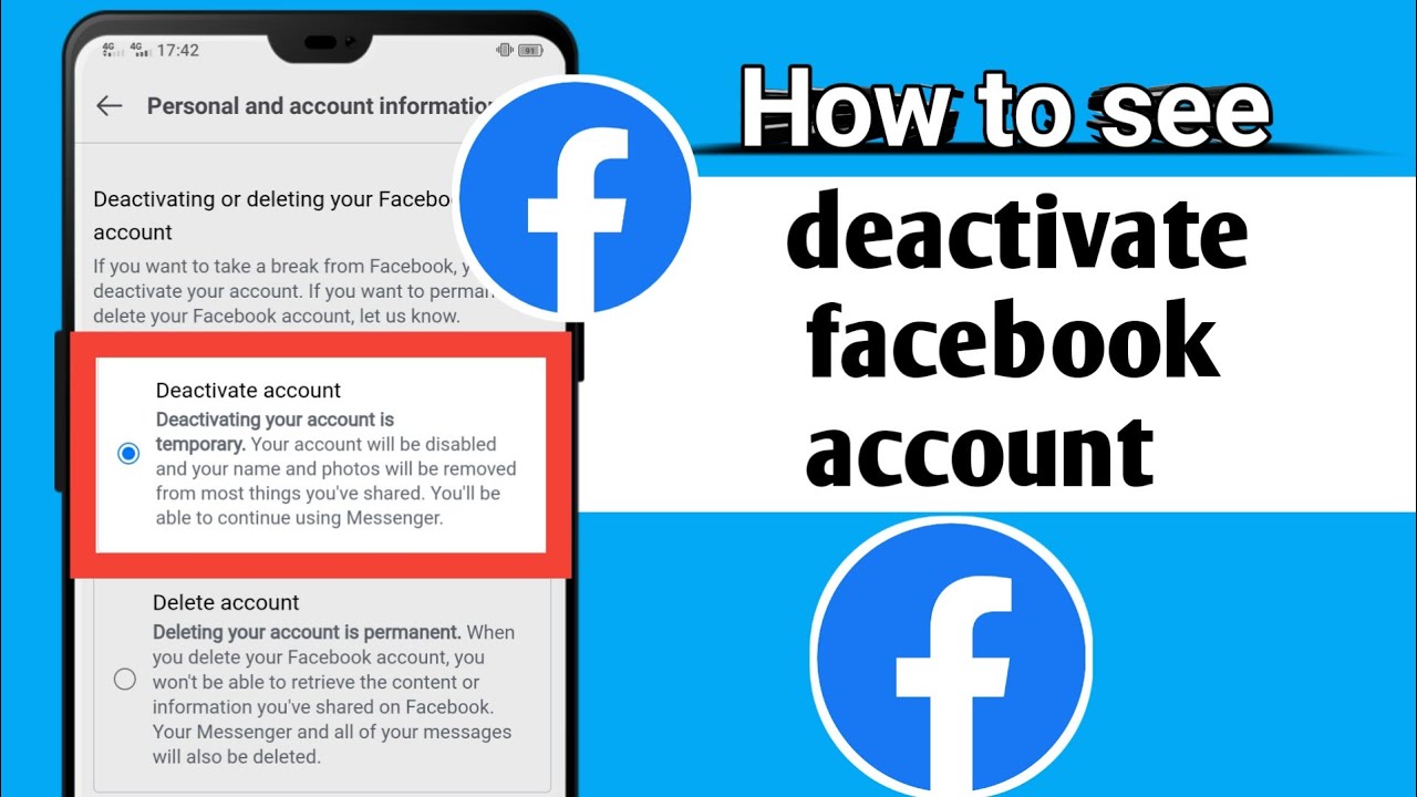 how to deactivate facebook account || deactivate facebook account 2022 ...