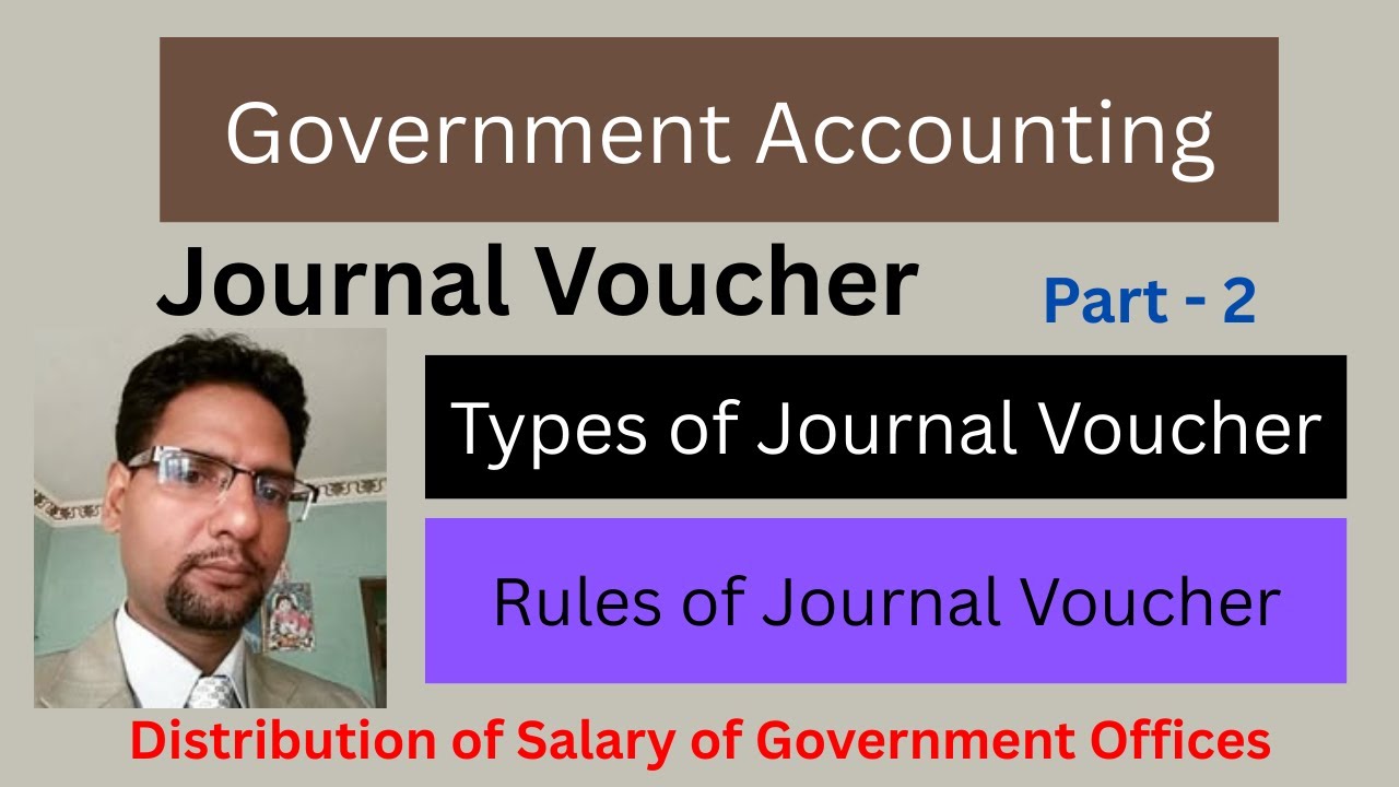 Government Accounting II Journal Voucher II Distribution of Salary II ...