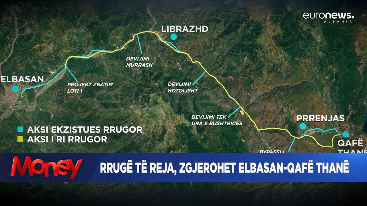 Rrugë të reja, zgjerohet Elbasan-Qafë Thanë | Money - YouTube Rrugë të reja, zgjerohet Elbasan-Qafë Thanë | Money - YouTube