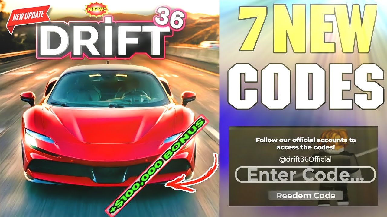 [RACES🏁] NEW UPDATE 🔥 CODES - DRIFT 36 ROBLOX CODES - CODES FOR DRIFT ...