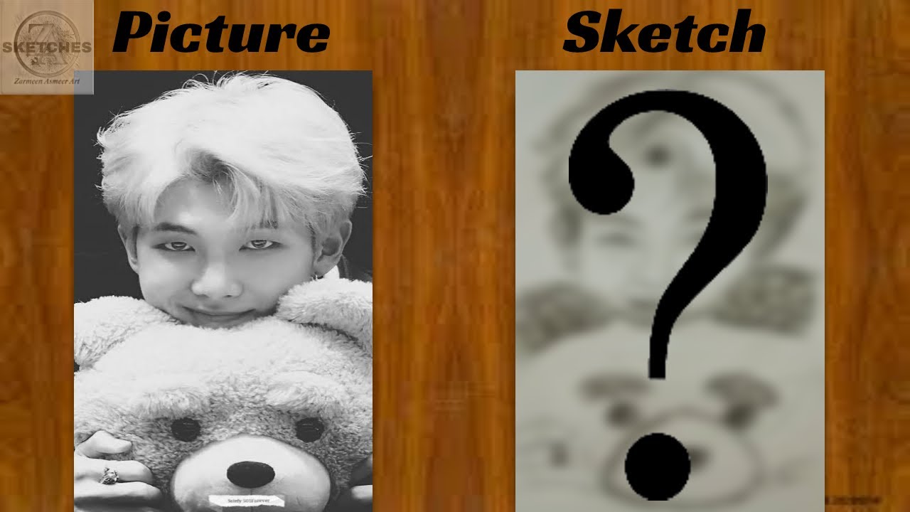 How To Draw Namjoon | Namjoon Drawing | RM Sketch | BTS Drawing ...