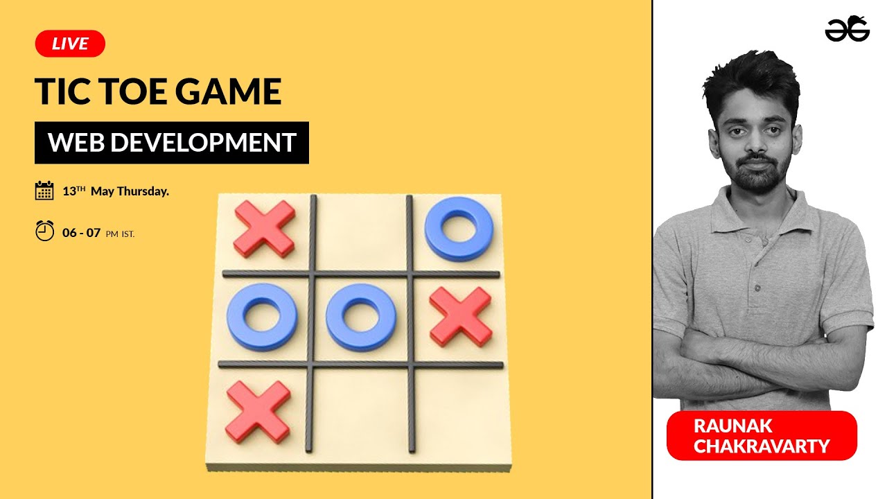 Tic Tac Toe Game using HTML CSS and Javascript - YouTube