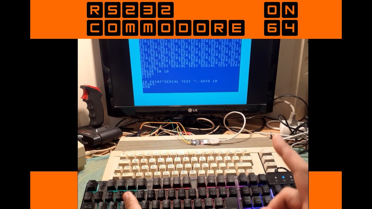RS232 on Commodore 64 | Connect C64 with a PC | Easy way - YouTube