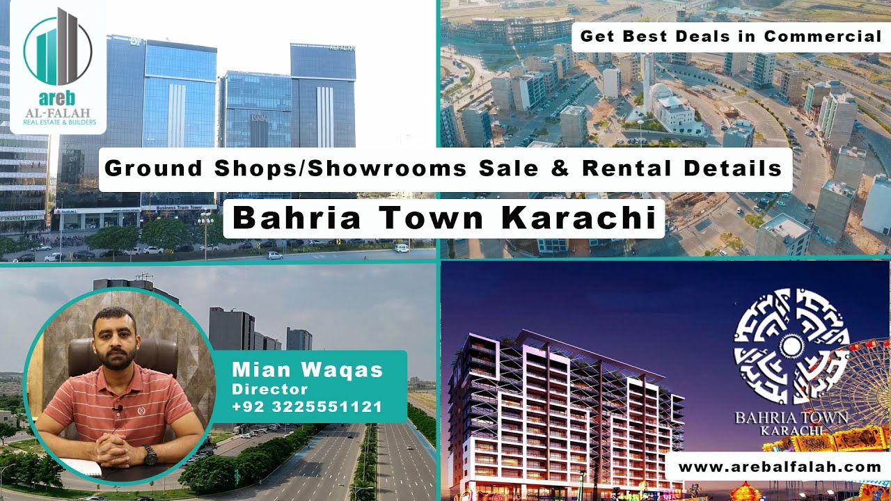 Ground Shops/Showrooms Sale & Rental Details ? By Mian Waqas | Bahria ...