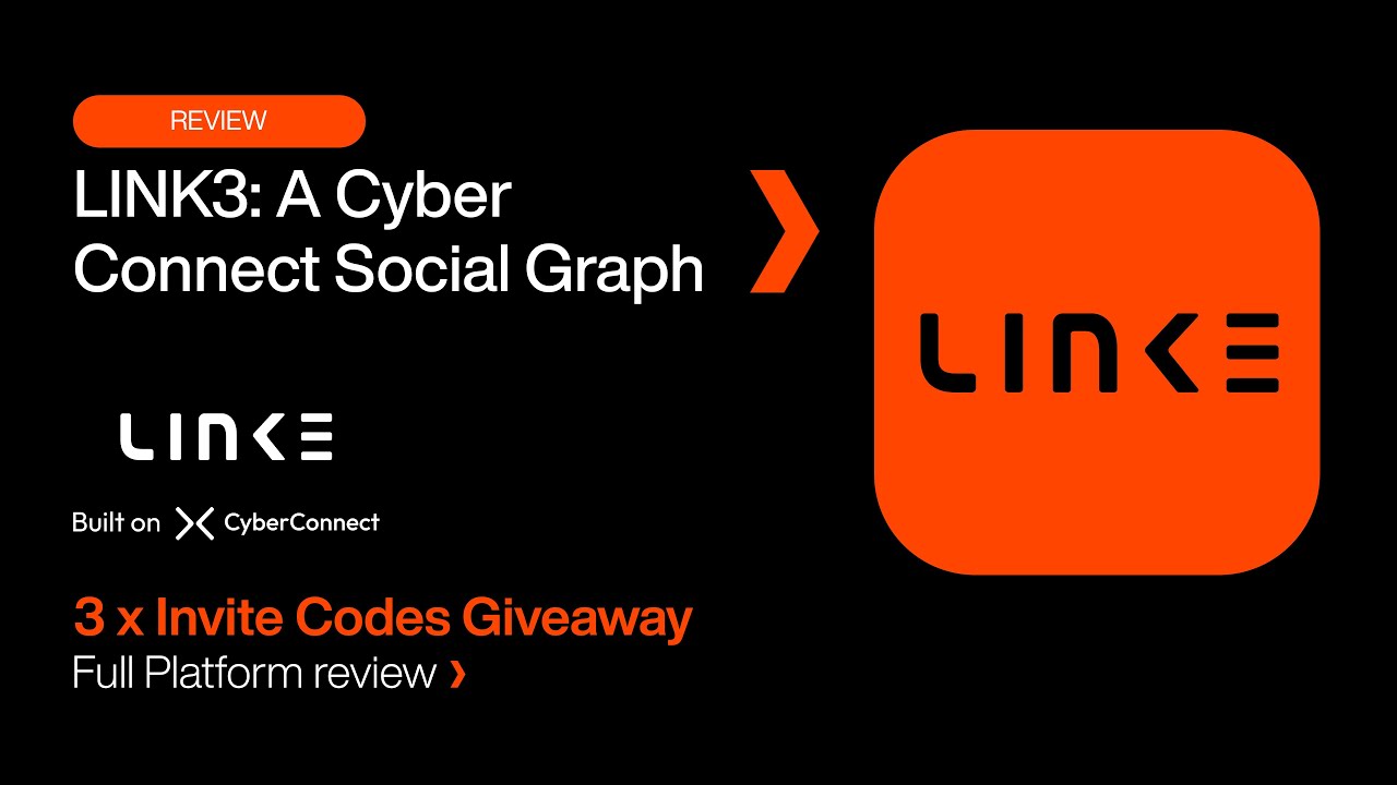 LINK3: A Cyber Connect Social Graph Network (+ Invite Codes) - YouTube