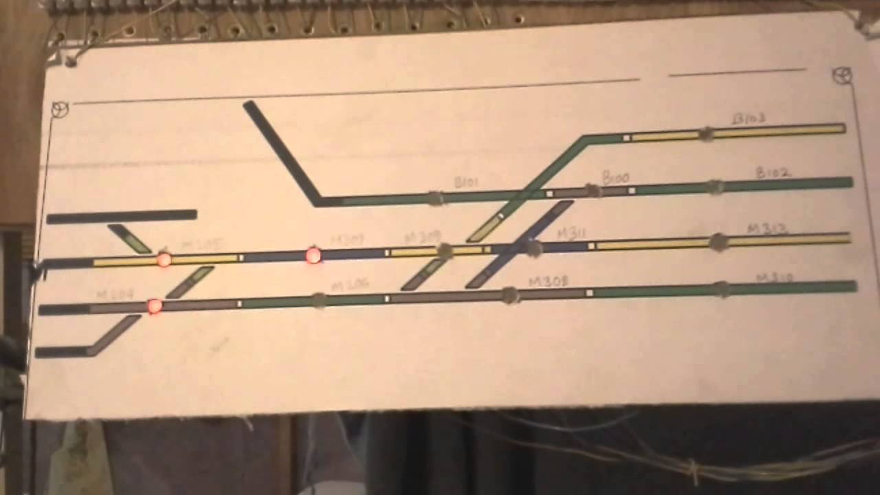 Track circuits on my model railway. - YouTube